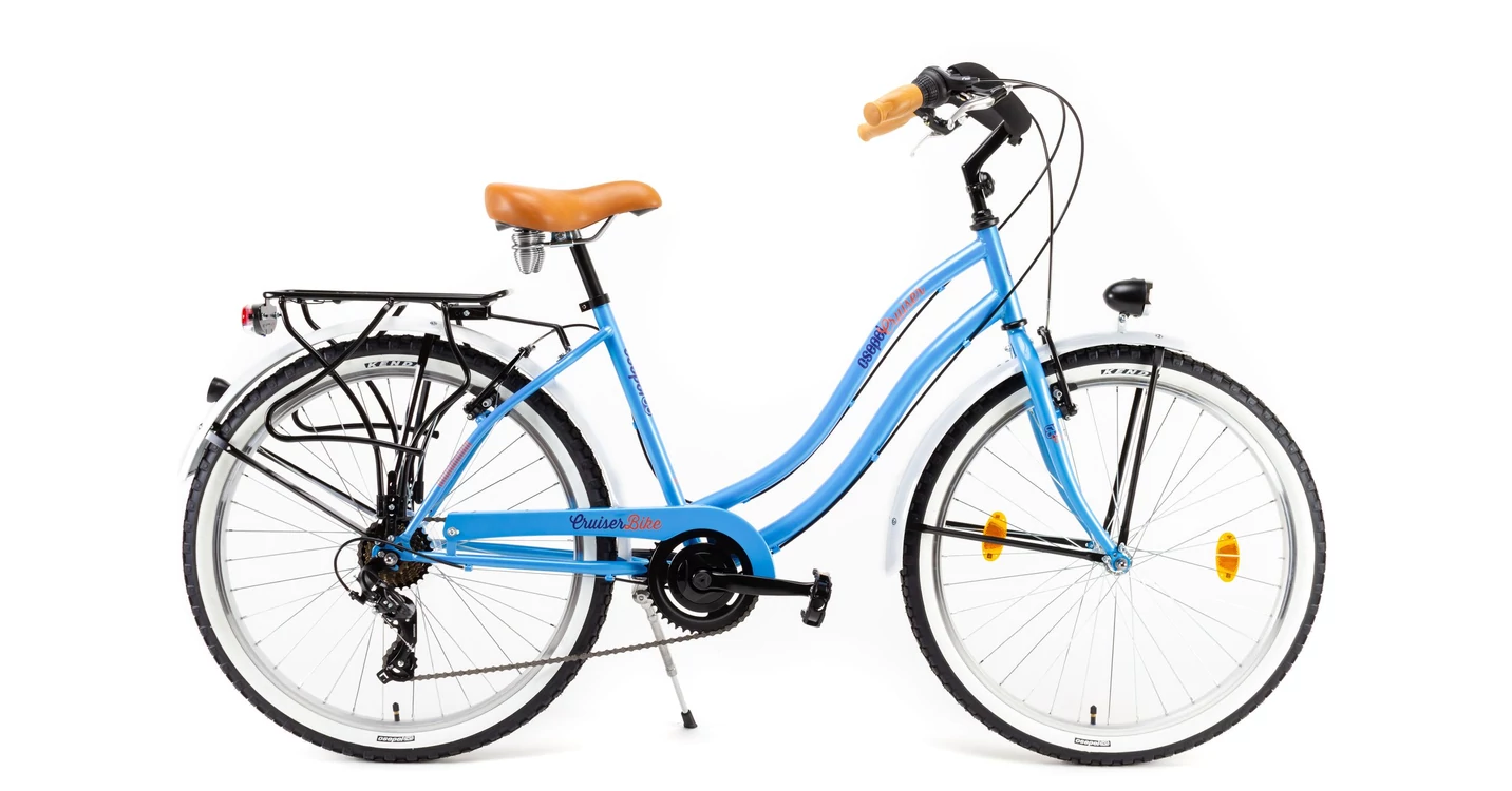 Csepel Cruiser 26/18 Neo 7sp 21 Női Cruiser Kerékpár világoskék ...
