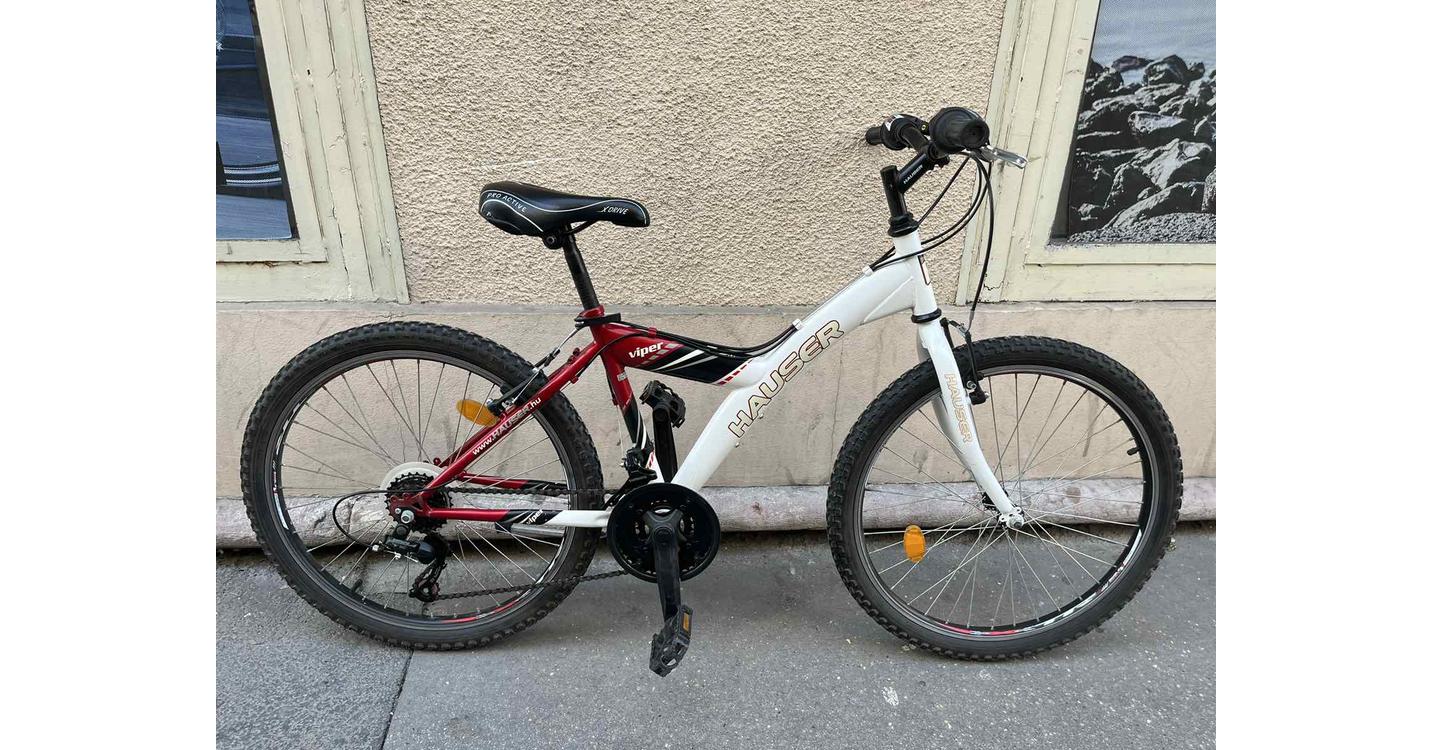 Hauser Viper Használt 24 Gyerek Kerékpár fehér-piros 38cm | Kerékpár ...