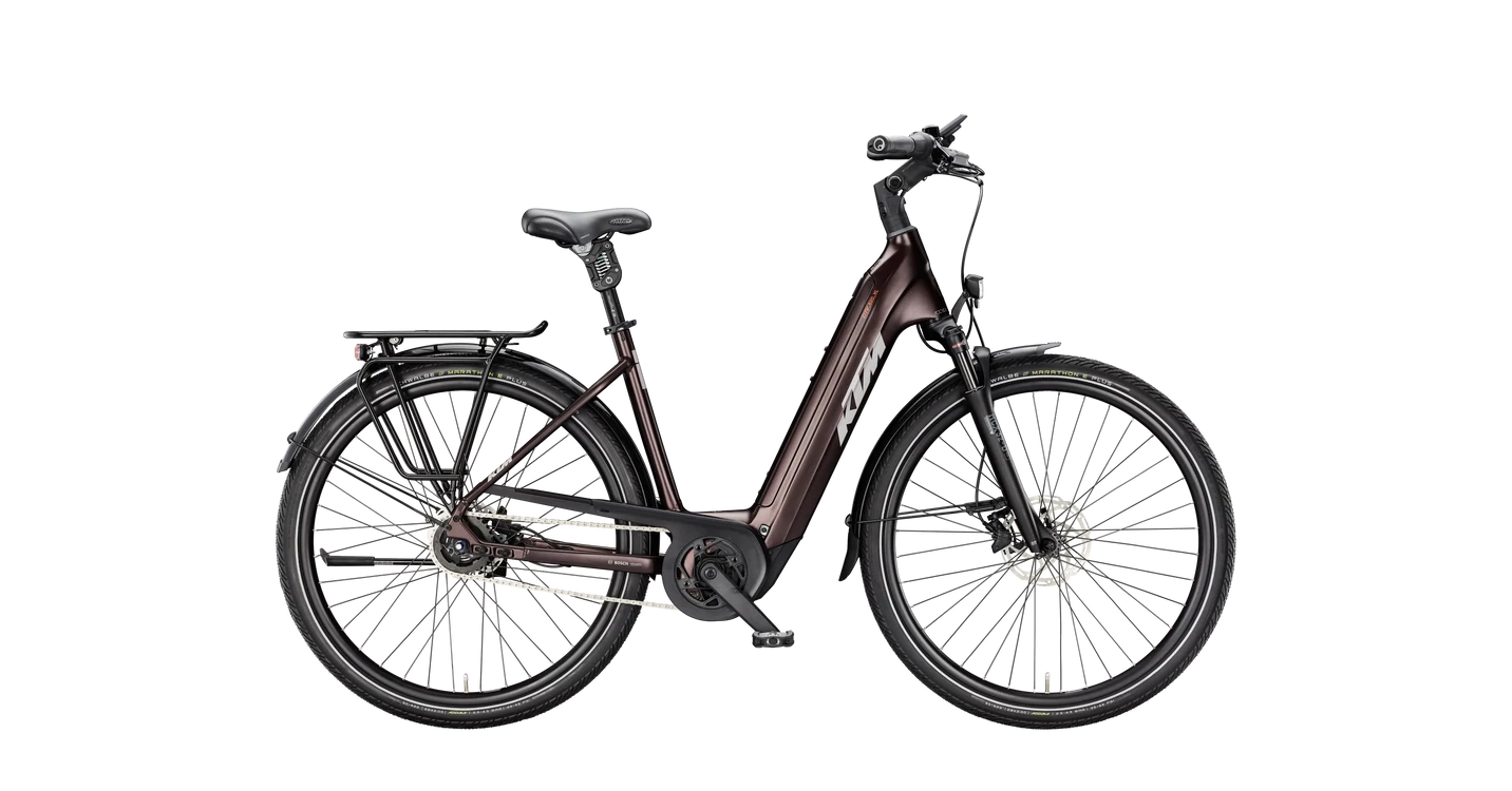 KTM Macina City 820 XL 2025 unisex E-bike Black Lava Matt (Grey+Orange ...