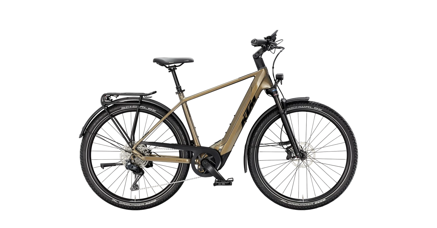 KTM Macina Gran 810 Di2 2025 férfi E-bike Olive Pearl (Black) 56cm ...