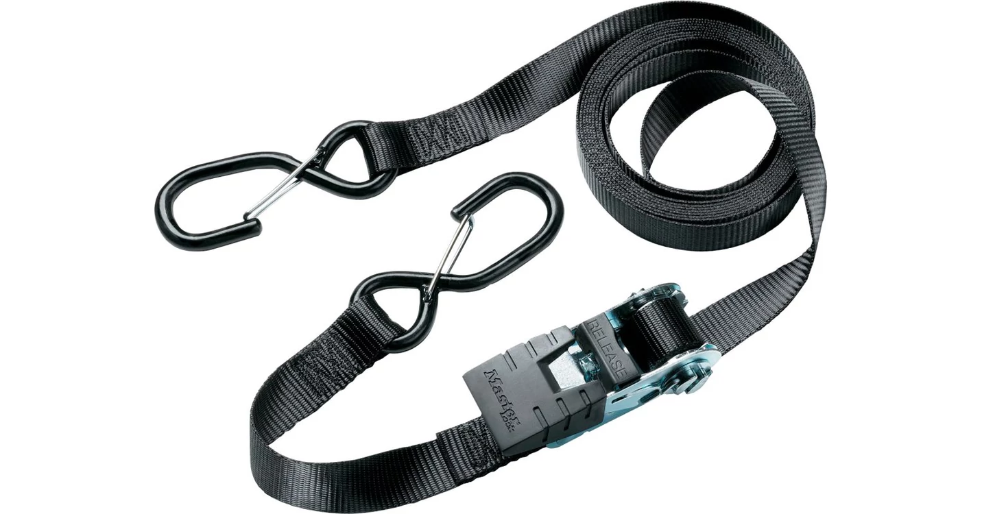 Masterlock Spanifer 3066 Ratchet Tie Down Reteszes Kampós 4,25 m fekete