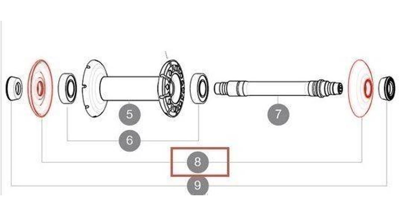 Mavic Hub Cap & Adjusting Nut Cxr 80 | Kerékpár Webshop | Akciós kerékpárok
