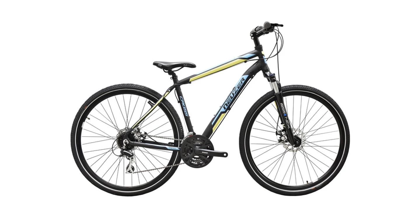 Neuzer X200 Disc férfi Cross Kerékpár fekete-kék-sárga 17 | Kerékpár ...