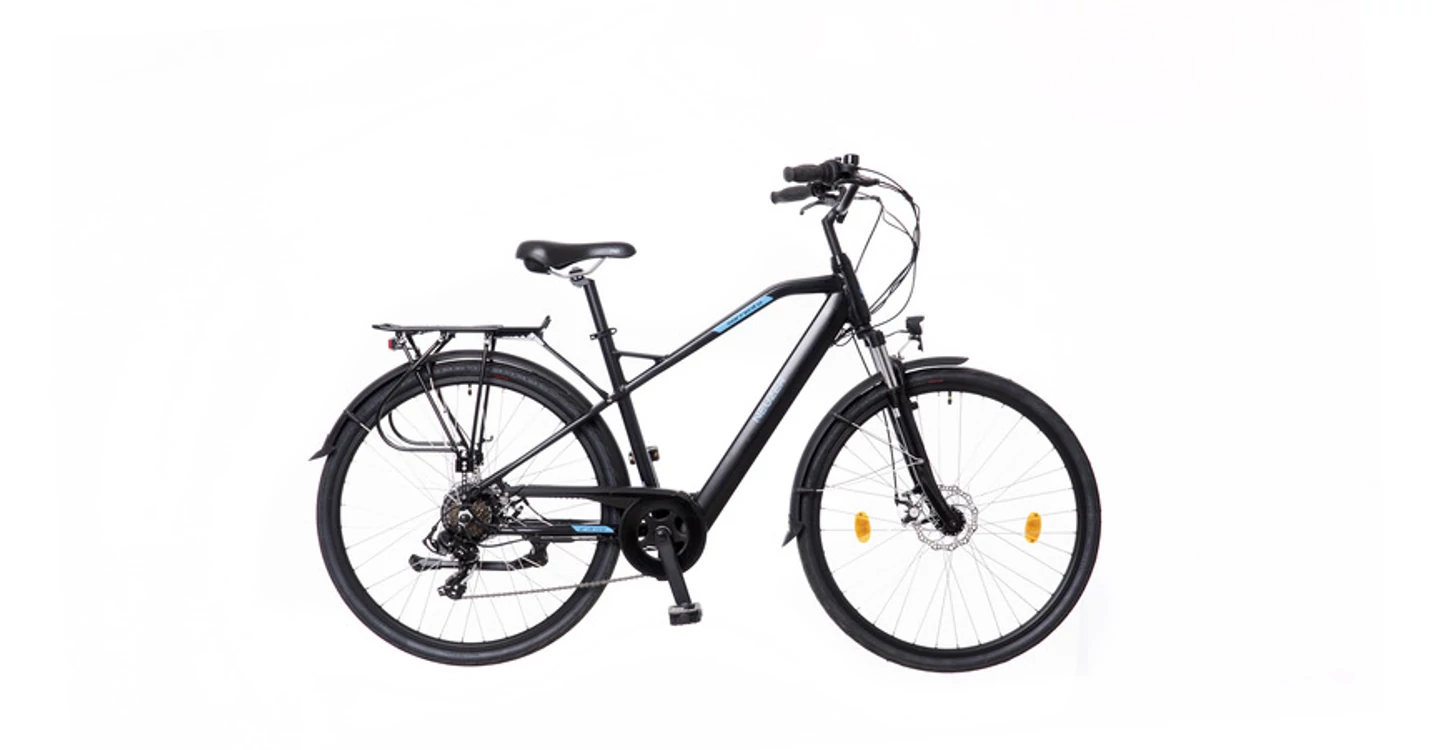 Neuzer Sorrento férfi E-bike hátsó agymotor matt fekete 19 | Kerékpár ...