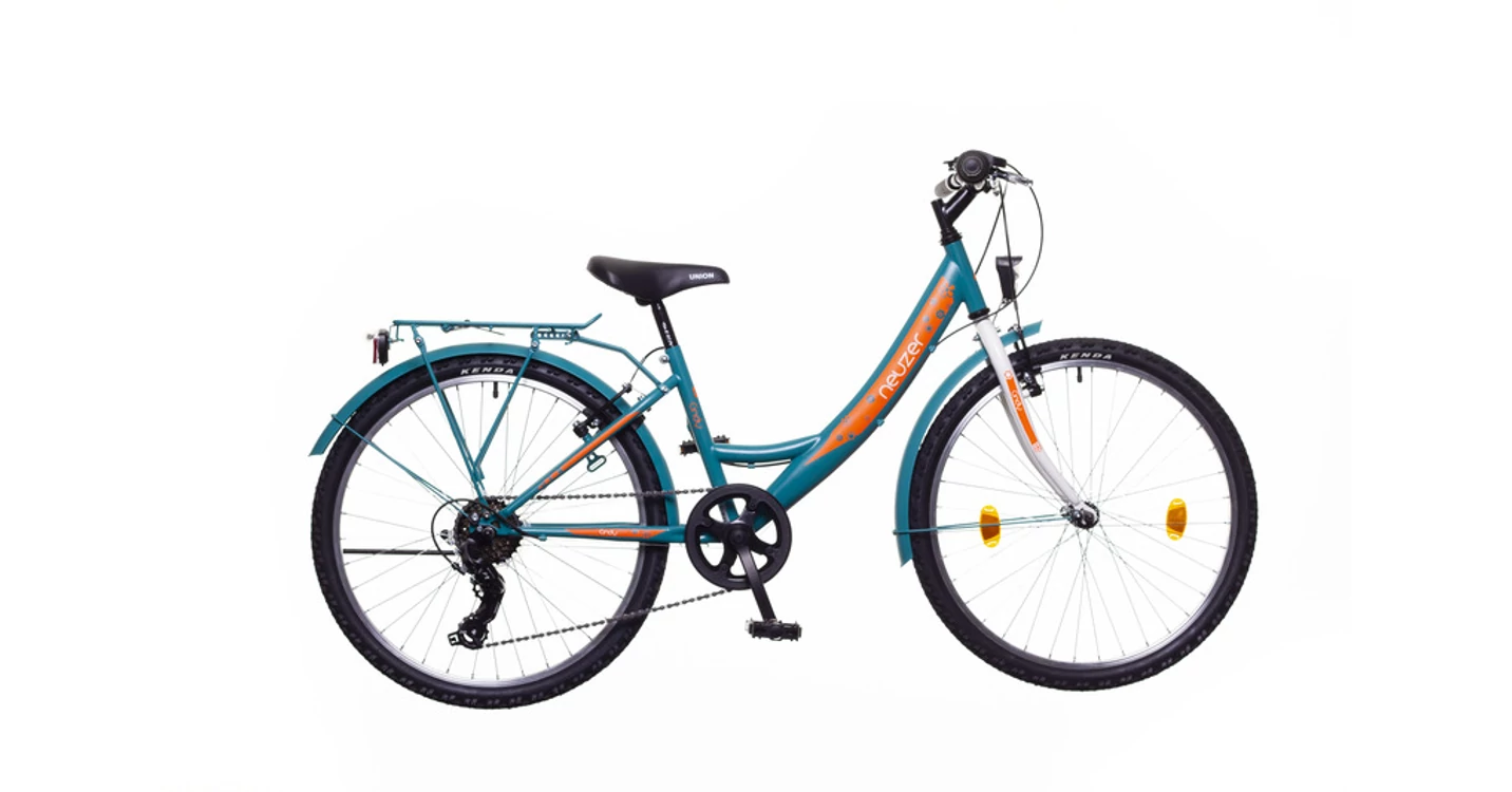 Neuzer Cindy 24 City Gyerek Kerékpár türkiz/fehér -sárga | Kerékpár ...