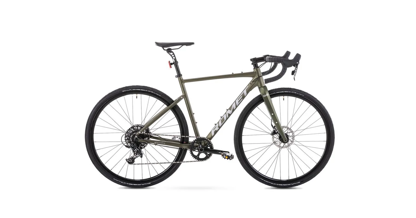 Romet Boreas 2 2023 ffi Gravel Kerékpár zöld-grafit 58cm XL | Kerékpár ...