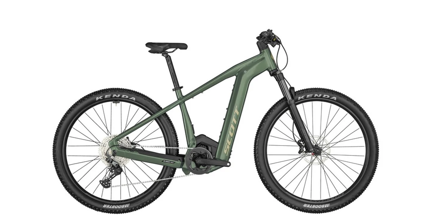 SCOTT Aspect eRIDE 900 férfi E-bike prism green gloss-black-chrome M ...