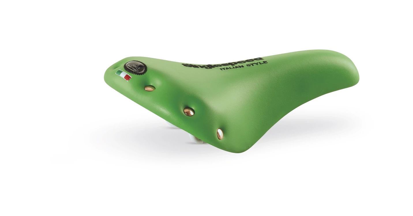 Selle Monte Grappa Nyereg SK 031 VE Singlespeed szegecselt zöld ...